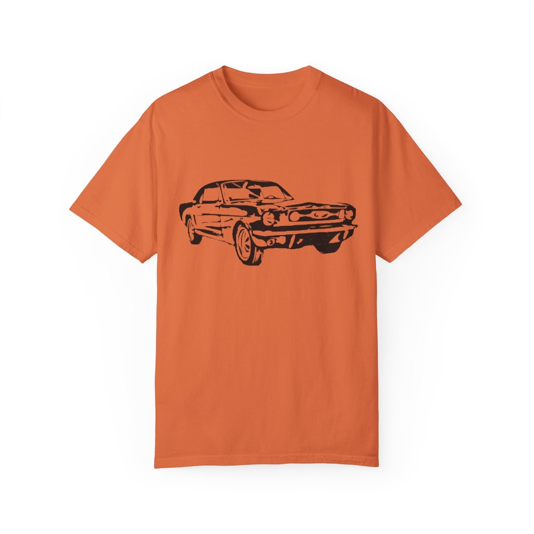 Classic Vintage Stang T-shirt | Unisex Adult Garment-dyed Tee | Retro ...