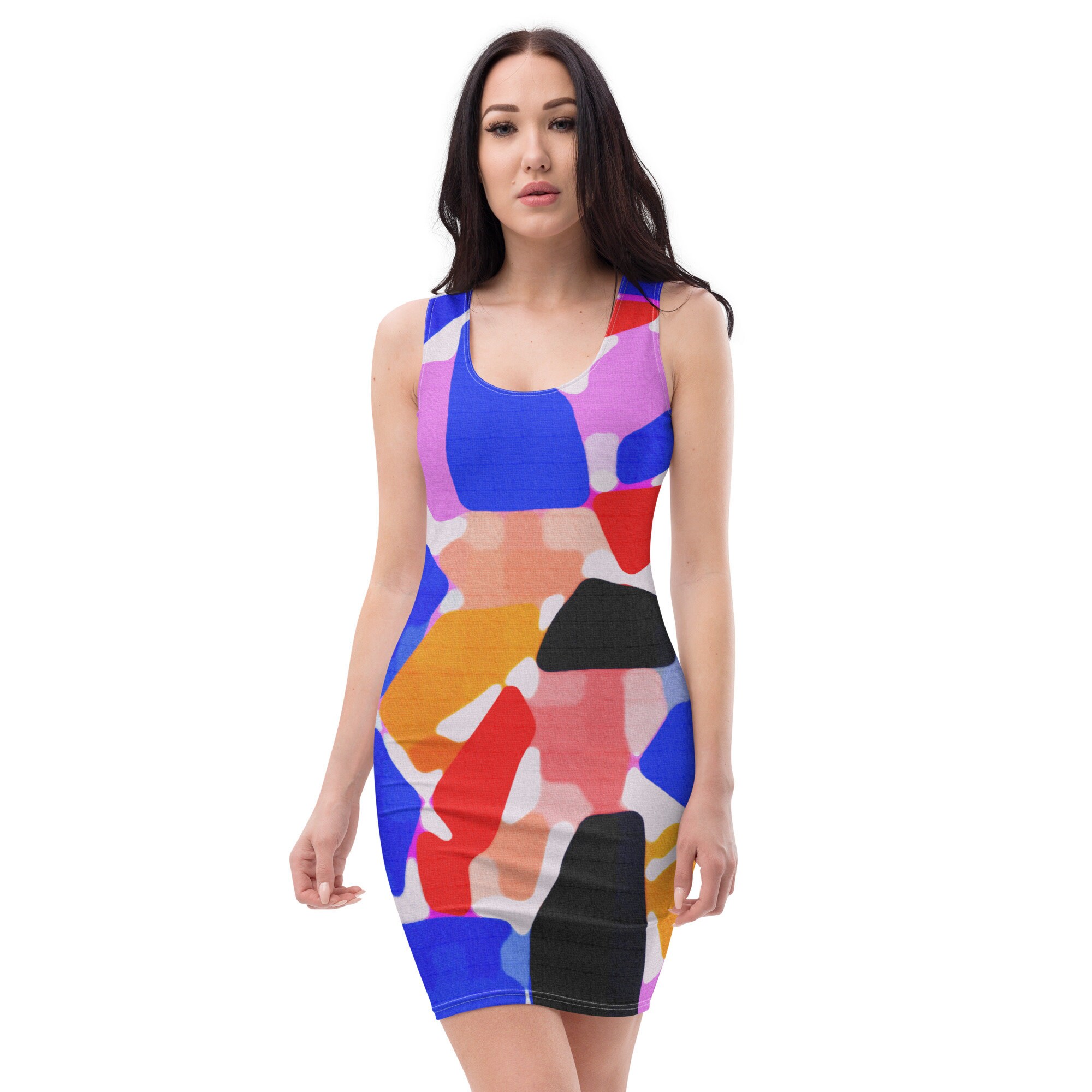 Primary Colors Women's Bodycon Dress - Etsy