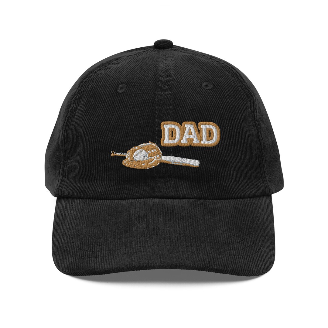 Baseball Dad Corduroy Cap: Embroidered Vintage Style Hat - Etsy