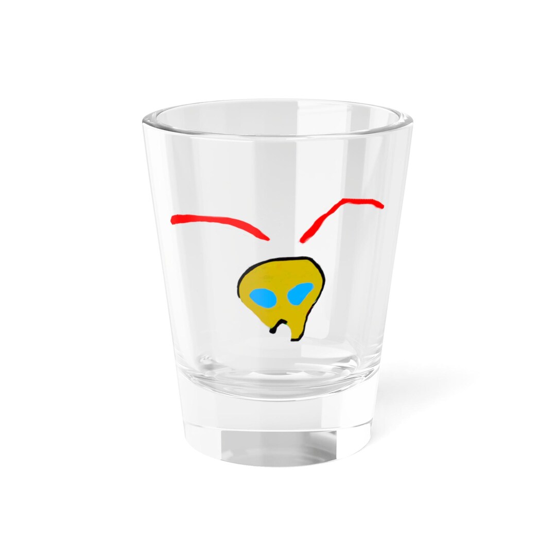 Ant Alien Head Shot Glass, 1.5oz - Unique Party Drinkware, Cool Gift ...