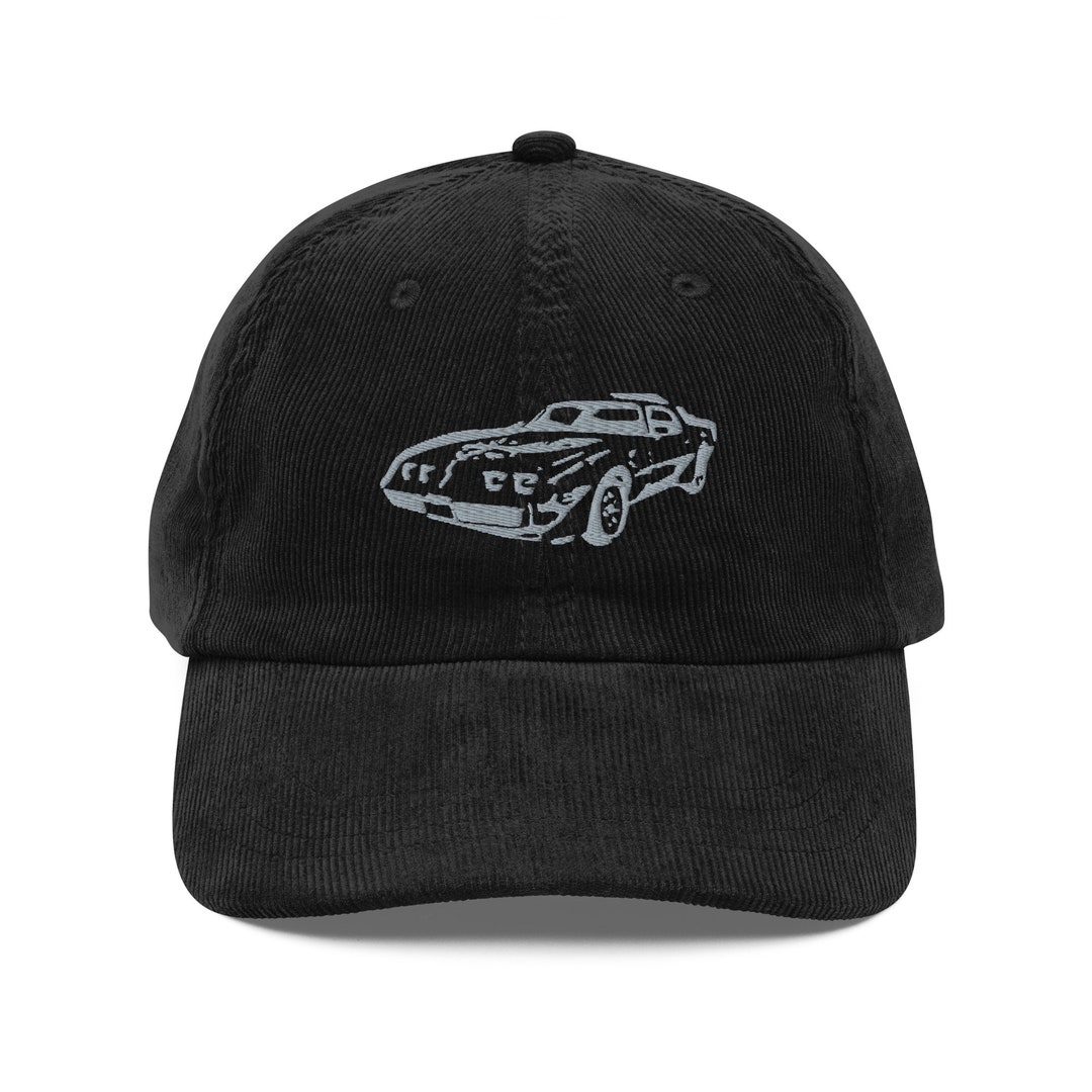 Classic American Sports Car Cap | Vintage Embroidered Corduroy Hat ...