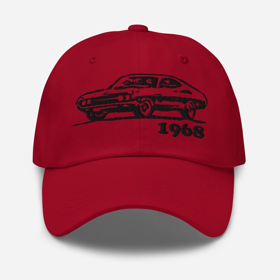 Classic 1968 American Muscle Car Dad Hat | Embroidered Vintage Cap for ...