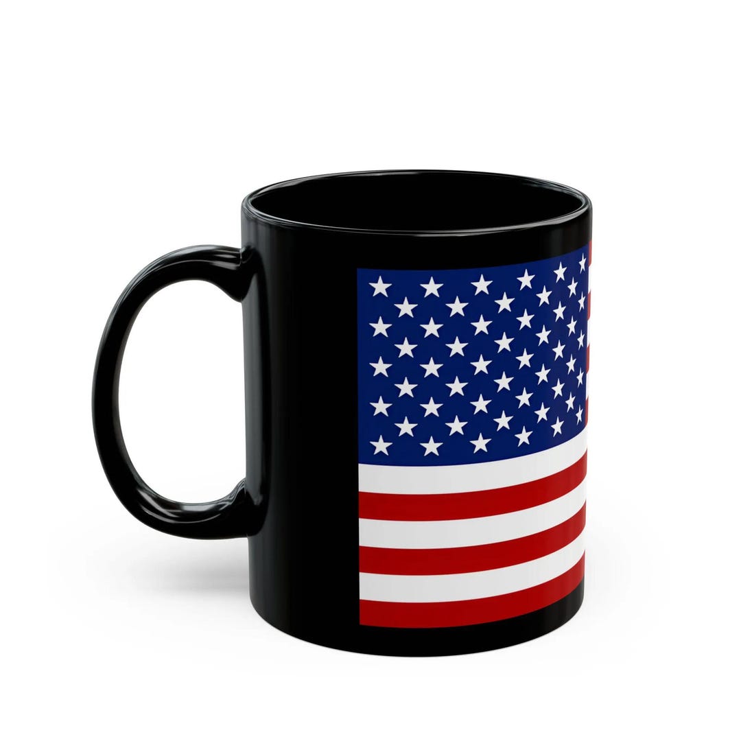 USA Flag Mug, Patriotic Coffee Cup, American Flag Drinkware, USA ...