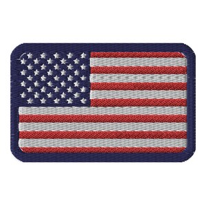 USA Flag Embroidered Patch - American Flag Iron-on/sew-on Badge ...