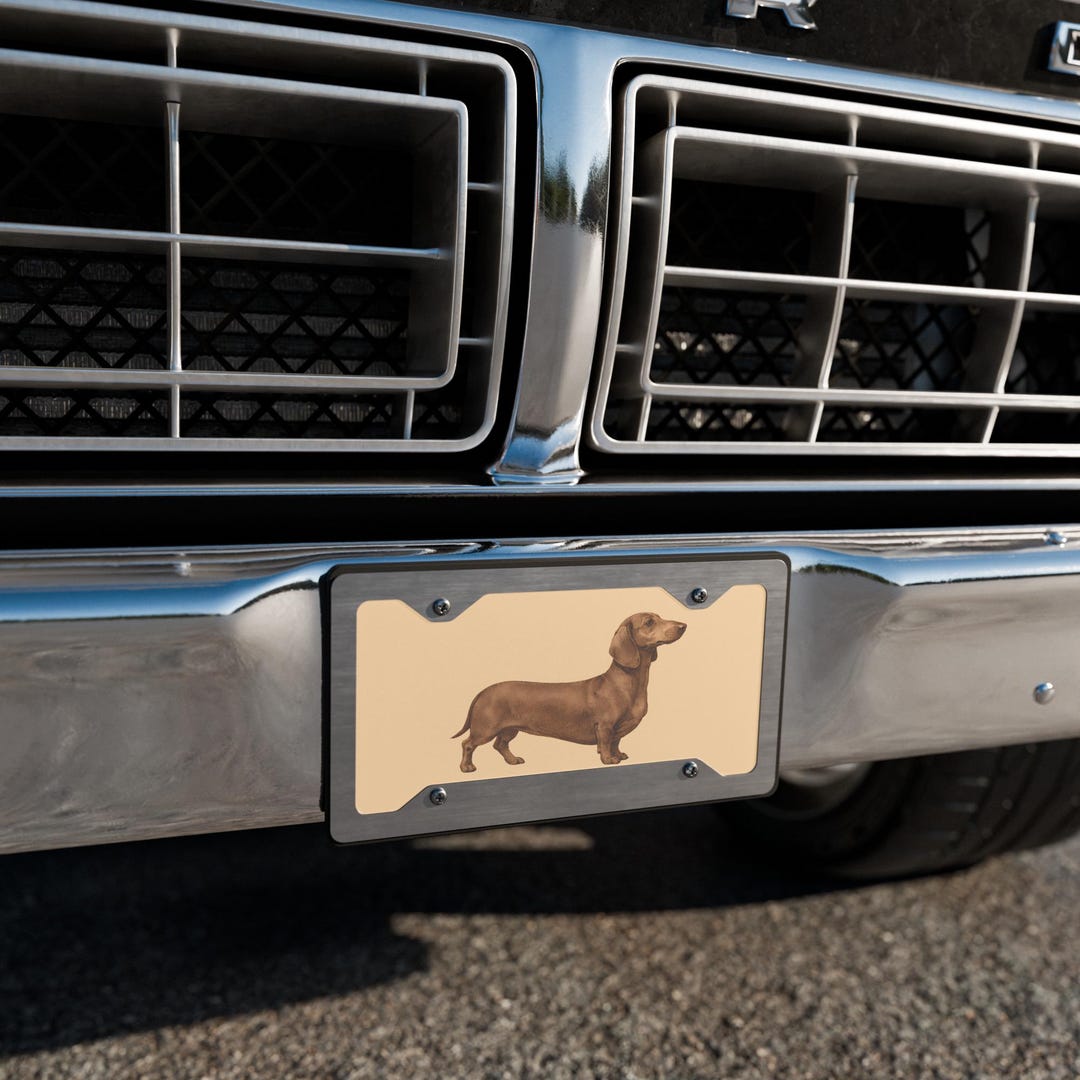 Dachshund Dog Vanity License Plate - Etsy