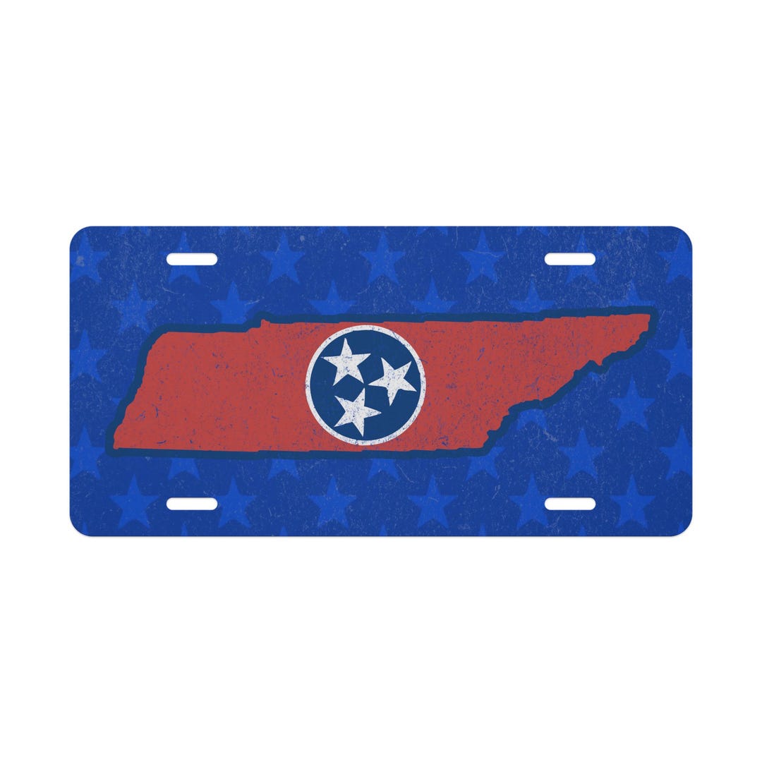 Tennessee State Flag License Plate: TN Auto Souvenir - Etsy
