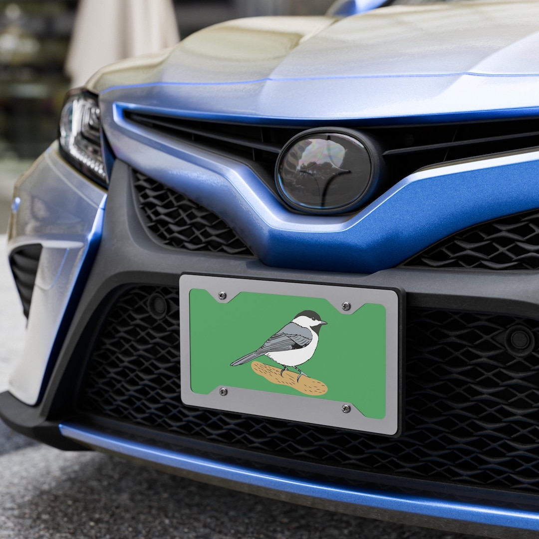 Chickadee Vanity License Plate, Bird Lover Front Car Tag - Etsy