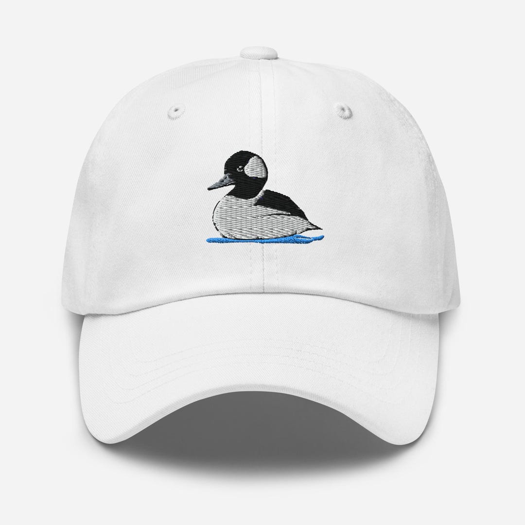 Bufflehead Duck Embroidered Bird Hat Adjustable Cap for Outdoor Lovers ...