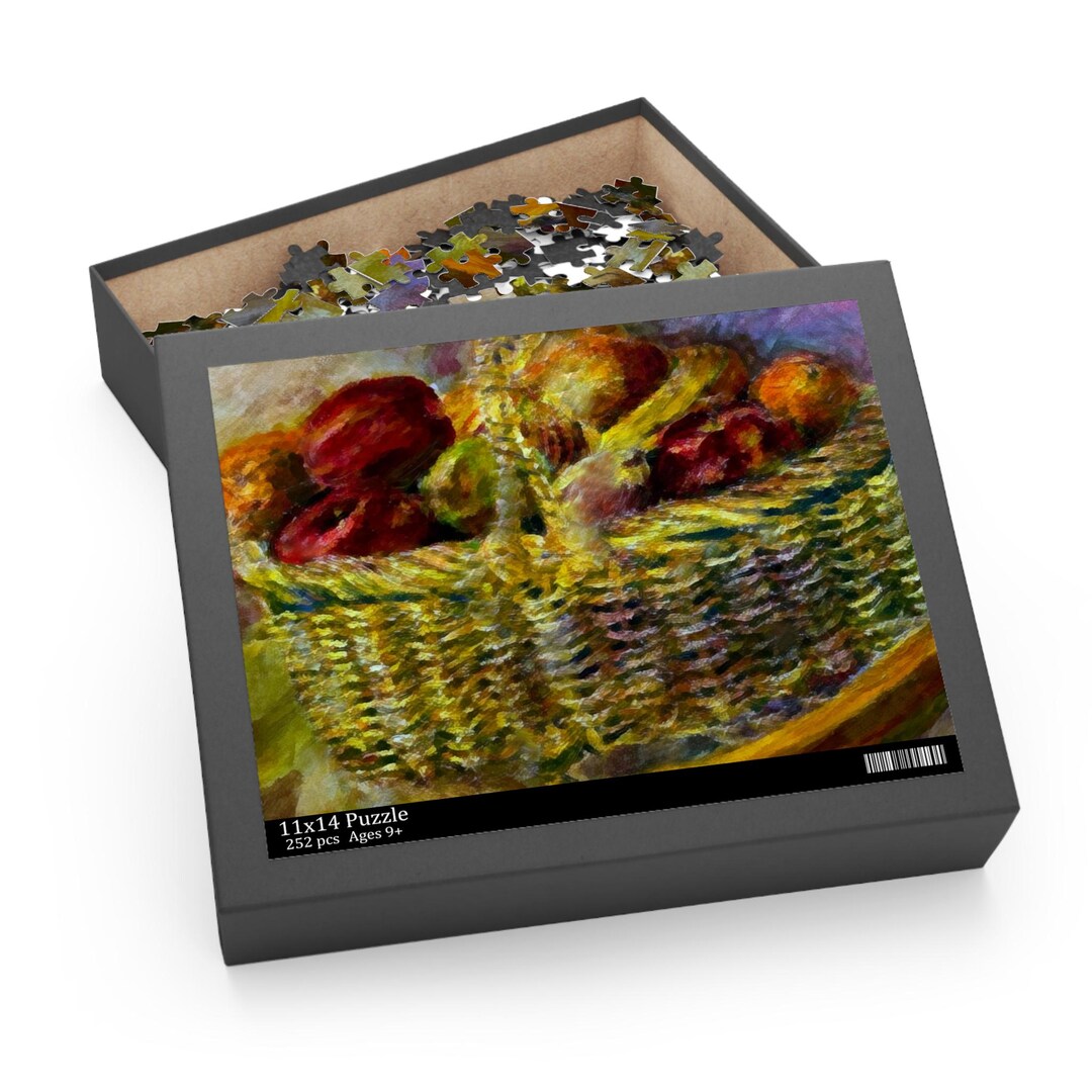 Jigsaw Puzzle Still Life With Basket (120, 252, 500-piece) Puzzle - Etsy