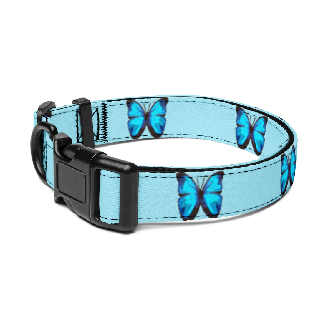 Blue Butterfly Pet Collar - Etsy