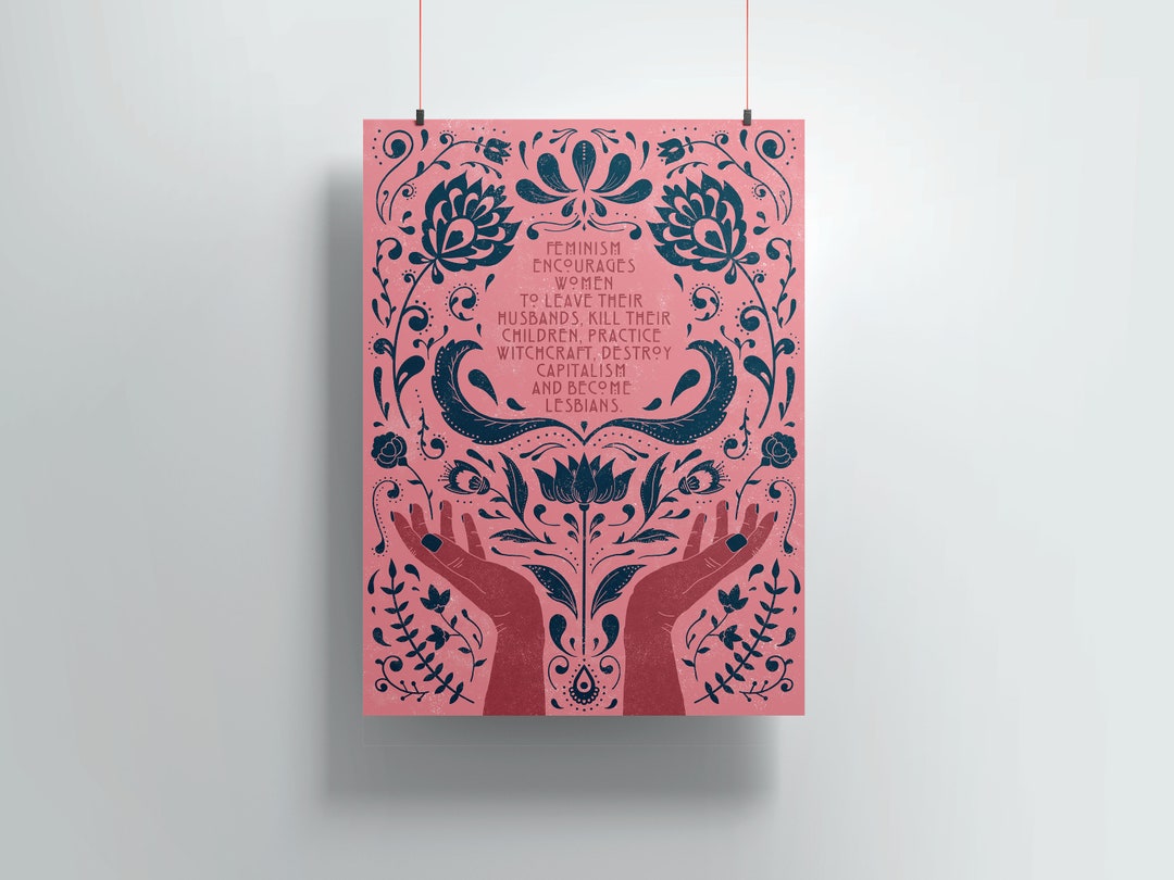 Feminism Illustrated Poster Print A3: Feminist Equality - Etsy
