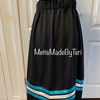 Women’s Traditional Metis Ribbon Skirt Black With Satin Ribbons and ...
