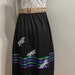 Women’s Traditional Metis Ribbon Skirt Black With Satin Ribbons and ...