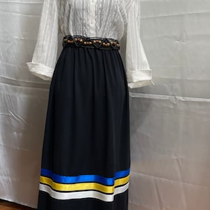 Custom Metis Ribbon Skirt: Black Satin Ribbon, Indigenous Design - Etsy ...