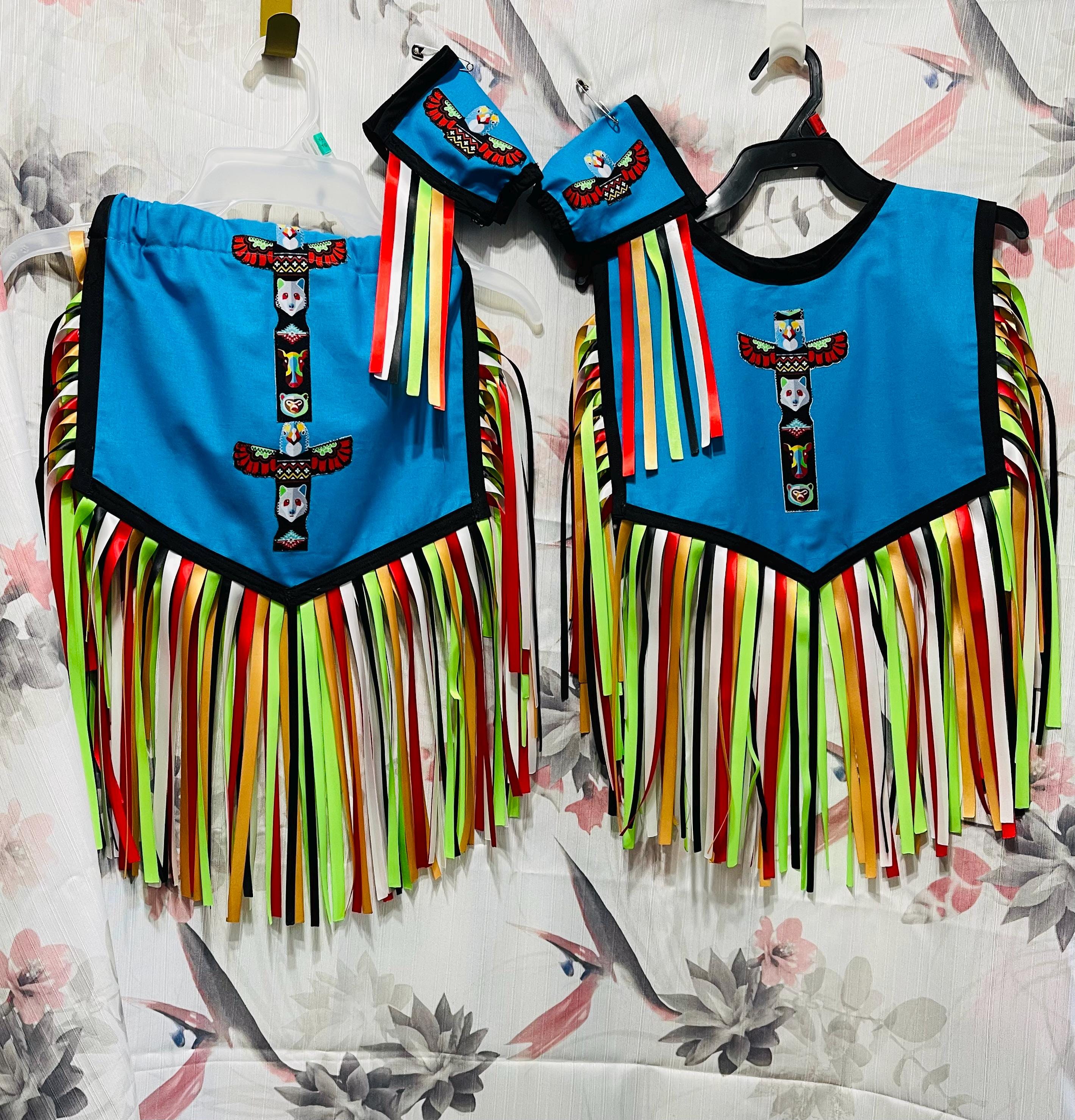 Boys Grass Dance Regalia: Handmade Cotton Pow-wow Outfit - Etsy Canada