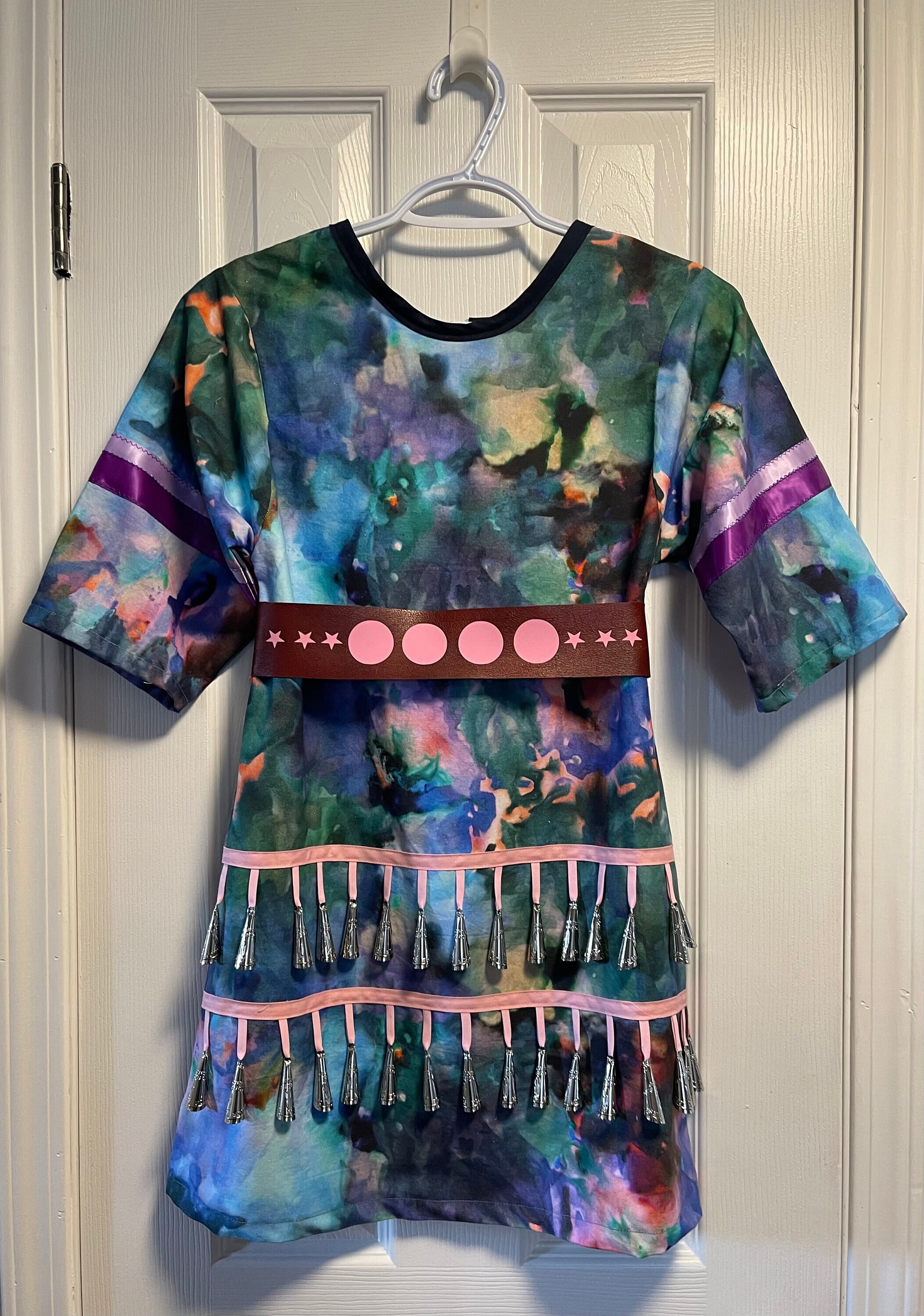 Handmade Cotton Girls Jingle Dress: Indigenous Design - Etsy Canada