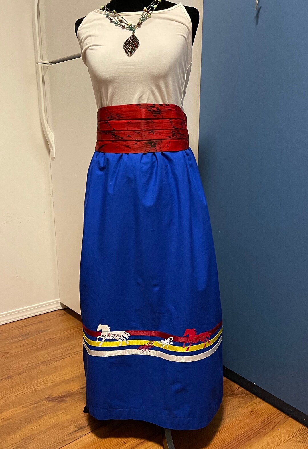 Womens Traditional Metis Ribbon Skirt100% Cotton With Satin - Etsy Canada