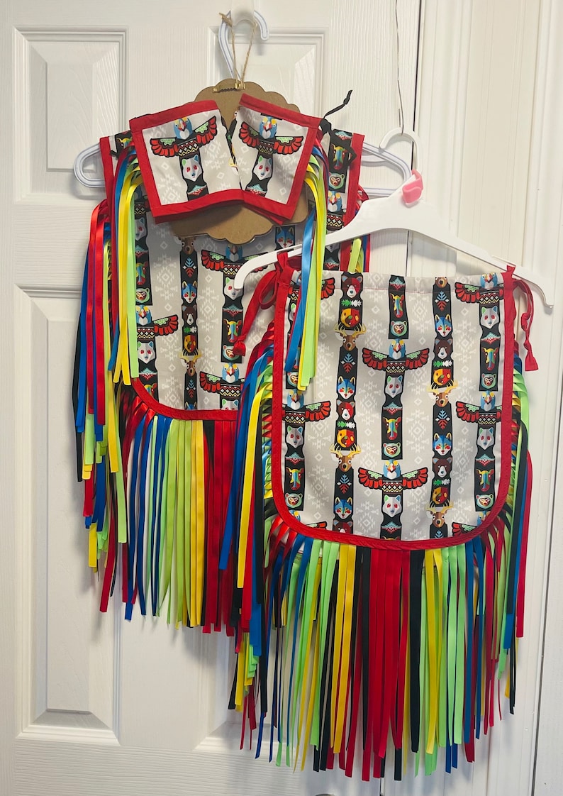 Boys Fancy Dance Regalia. 100% Cotton With Satin Ribbon for That ...