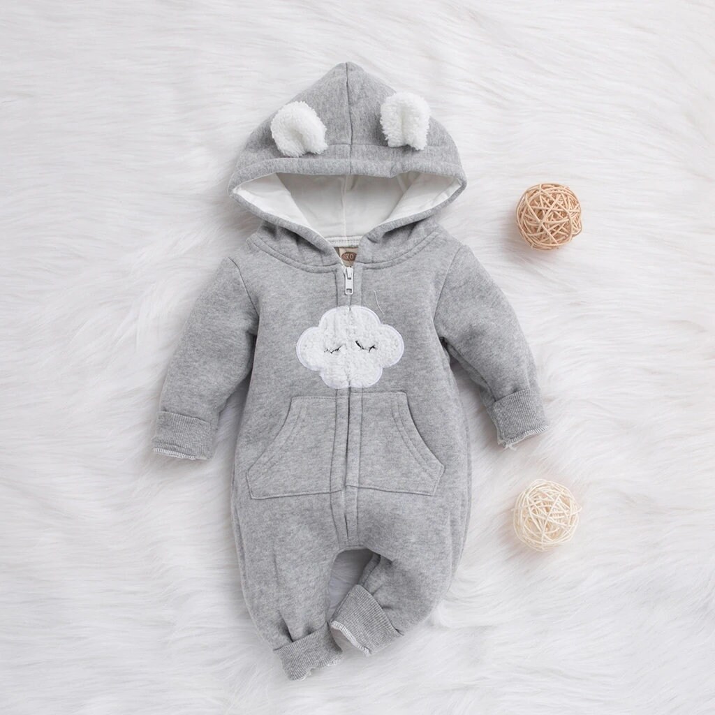 Winter Baby Adorable Cloud Hooded Baby Rompers for Baby Boys - Etsy