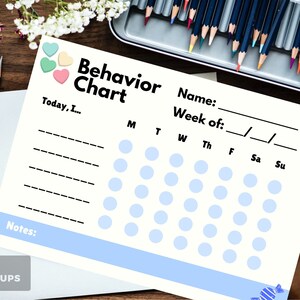 Effective Behavior Chart for Kids - Instant Digital Product! - Etsy