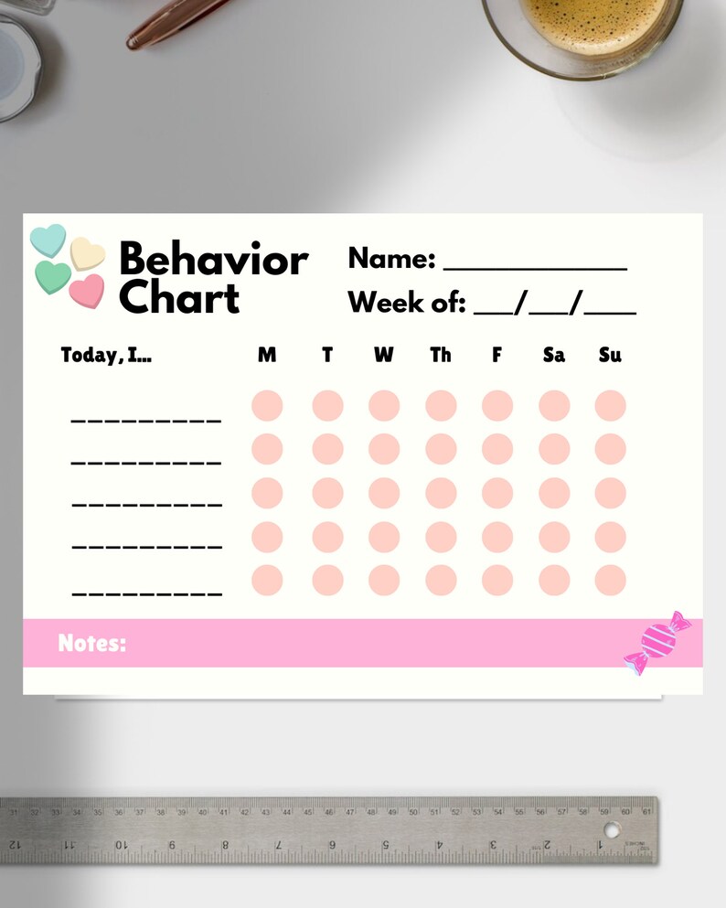 Effective Behavior Chart for Kids - Instant Digital Product! - Etsy ...
