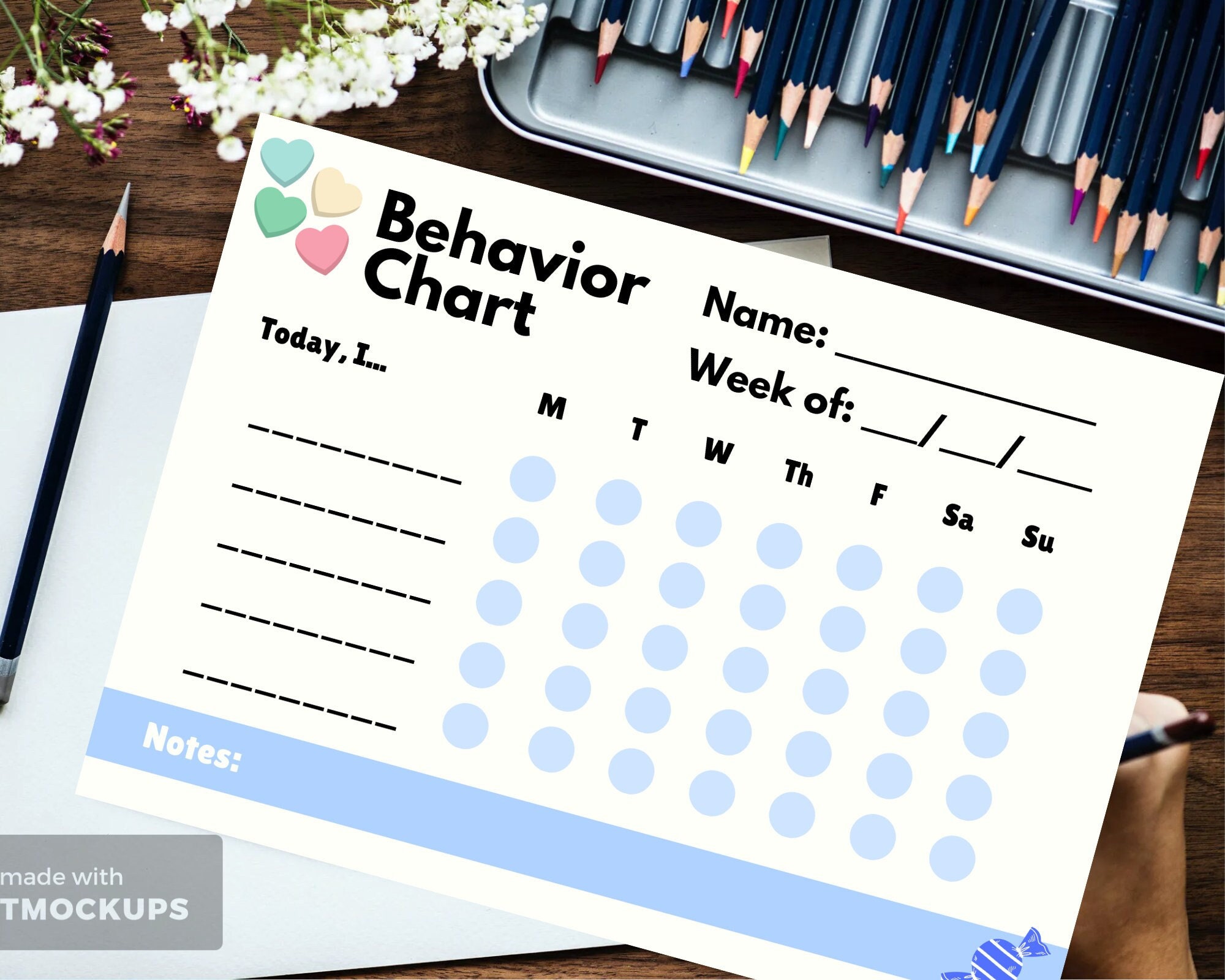 Effective Behavior Chart for Kids - Instant Digital Product! - Etsy