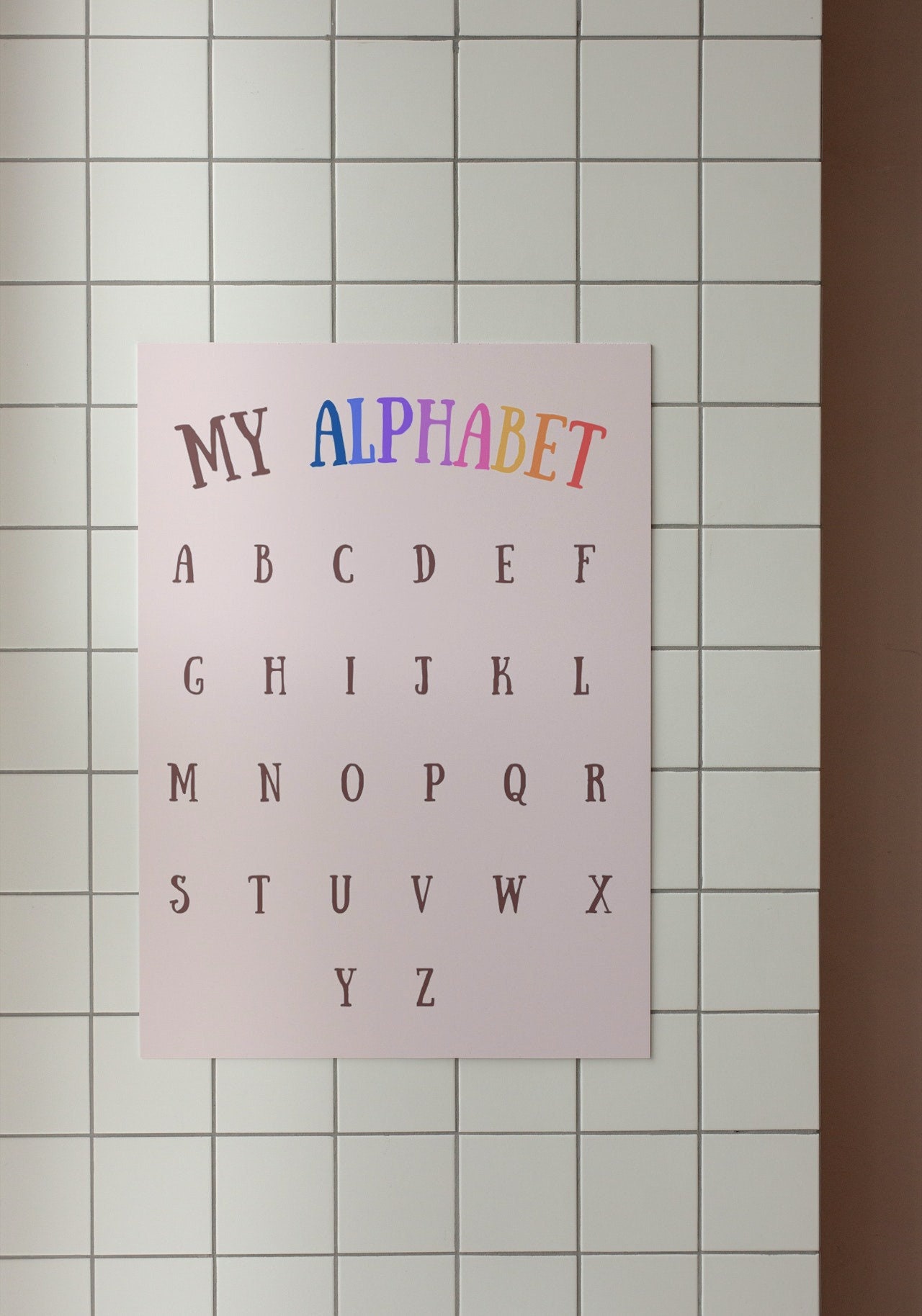 Póster del alfabeto imprimible y póster numérico, impresión del ...