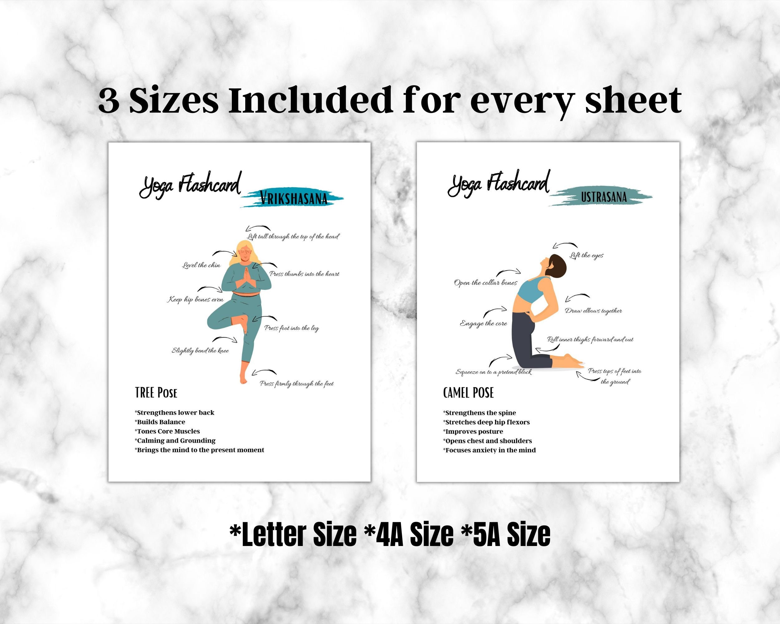 Yoga Cards, Yoga Pose Cards, Cueing Cards, Asana Cards, Yoga Flashcards ...
