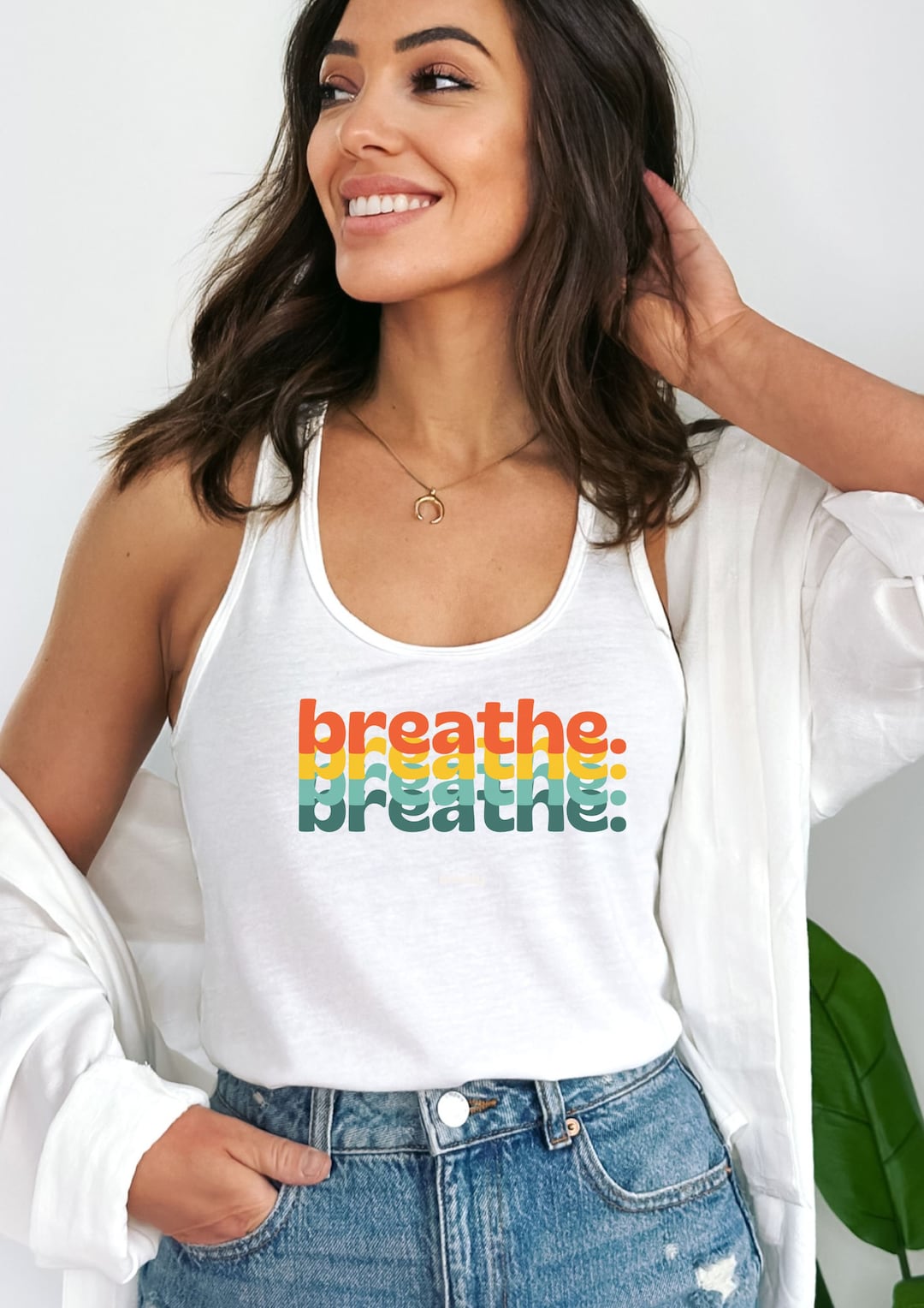 Breathe Tank Top, Yoga Clothes, Running Tank Top, Meditation Clothes ...