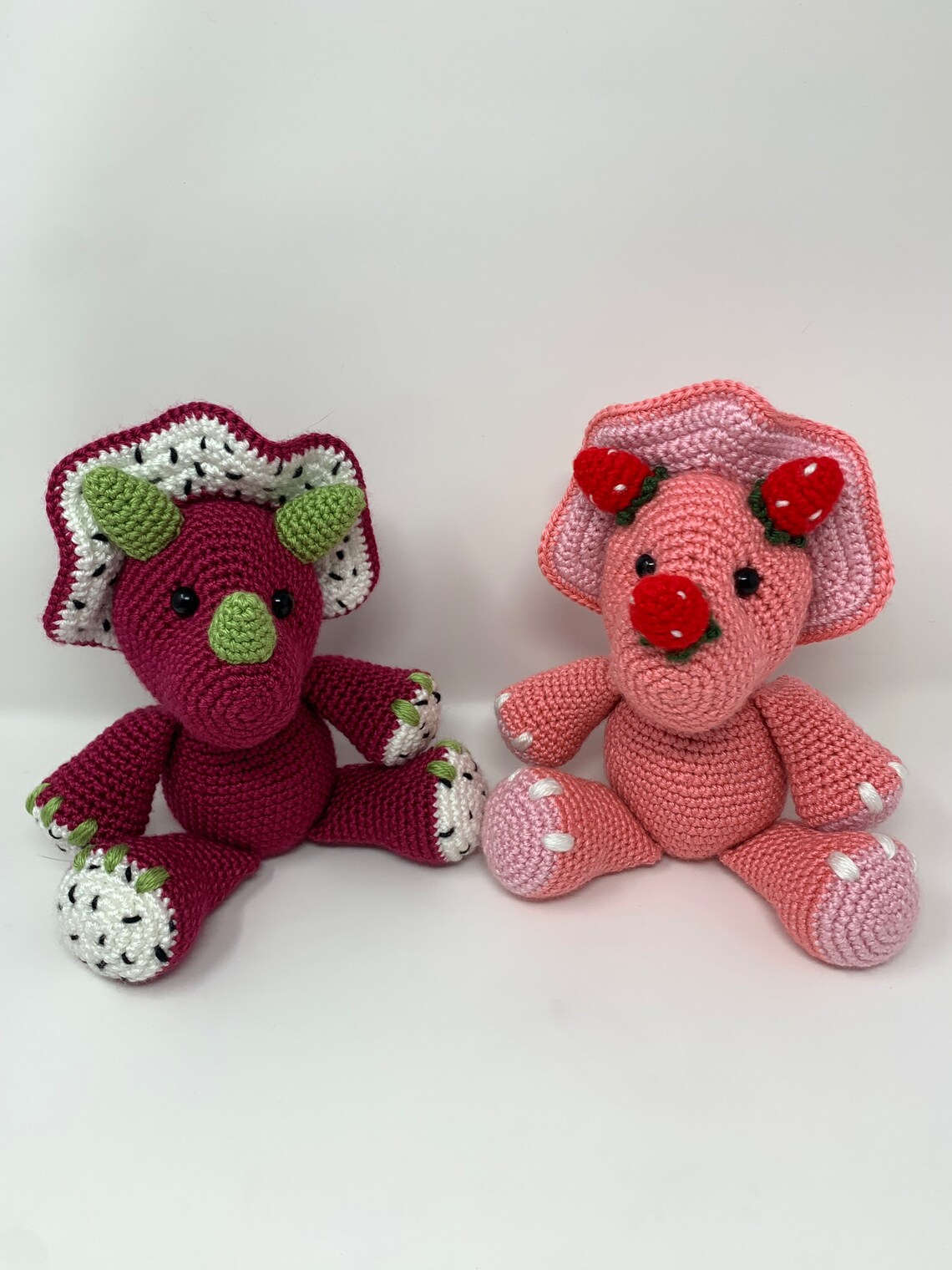 Fruit-ceratops Dinosaur Plush Crochet Doll - Etsy Canada