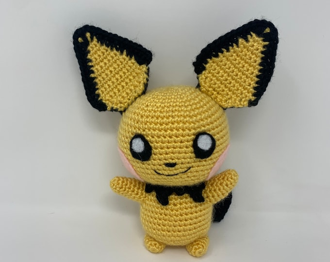 Pichu the Pokemon Plush Crochet Doll - Etsy