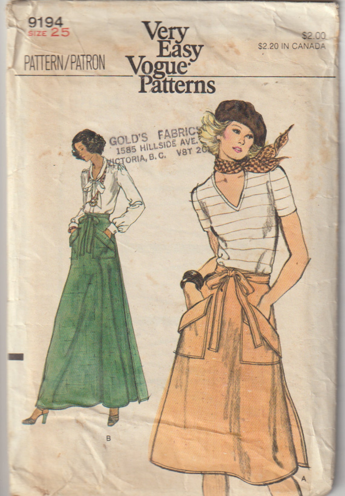 Vogue Sewing Pattern 9194 Original - Etsy