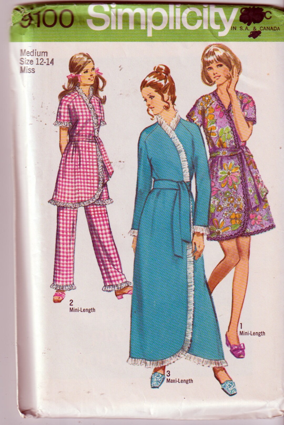 Vintage Simplicity Sewing Pattern #9100 Original - Etsy