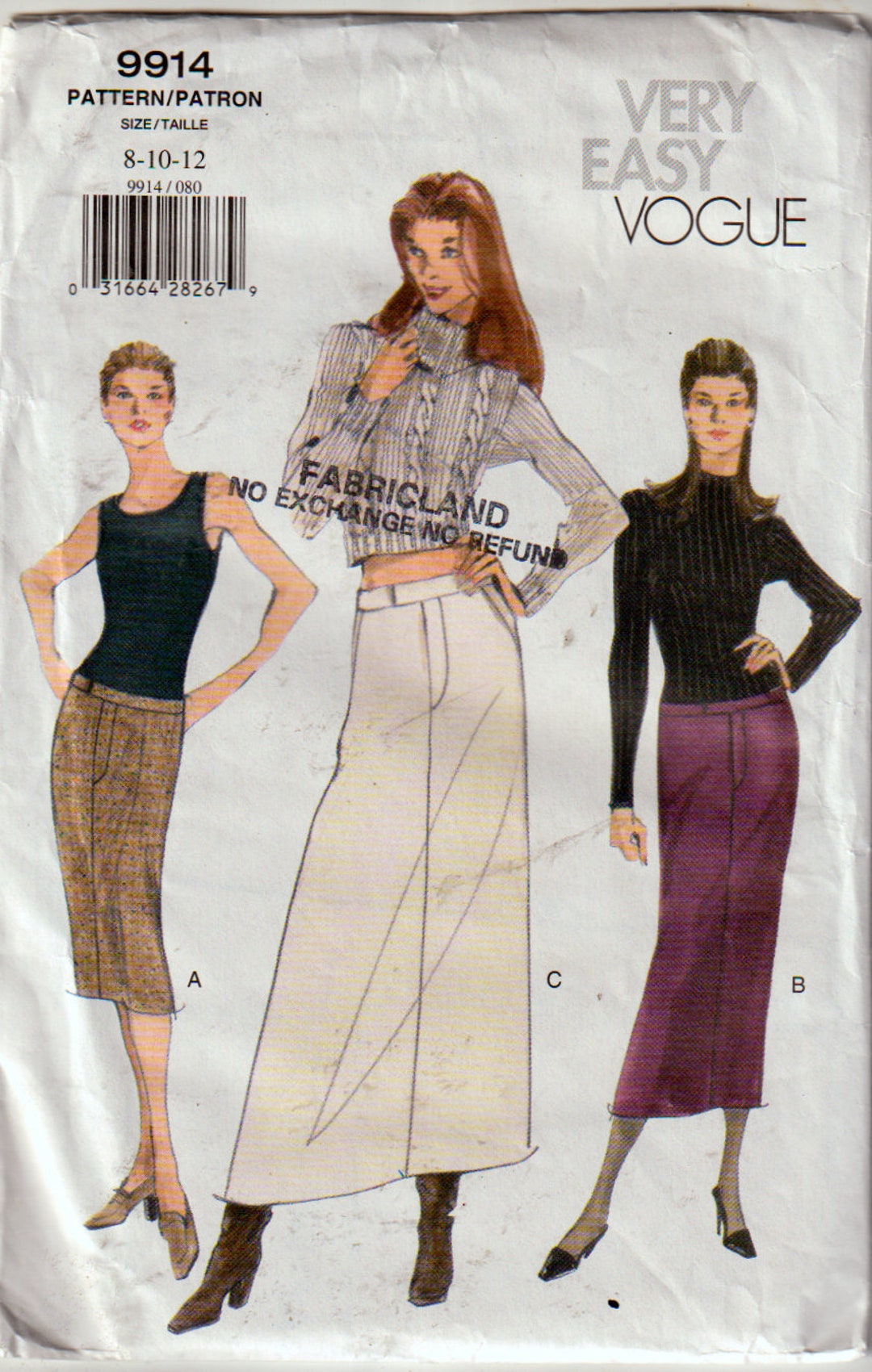 Vogue Sewing Pattern 9914 Original - Etsy