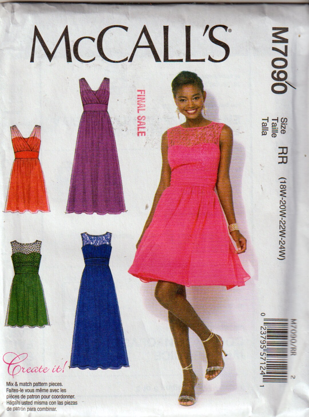 Mccall's Sewing Pattern M7090 Original - Etsy