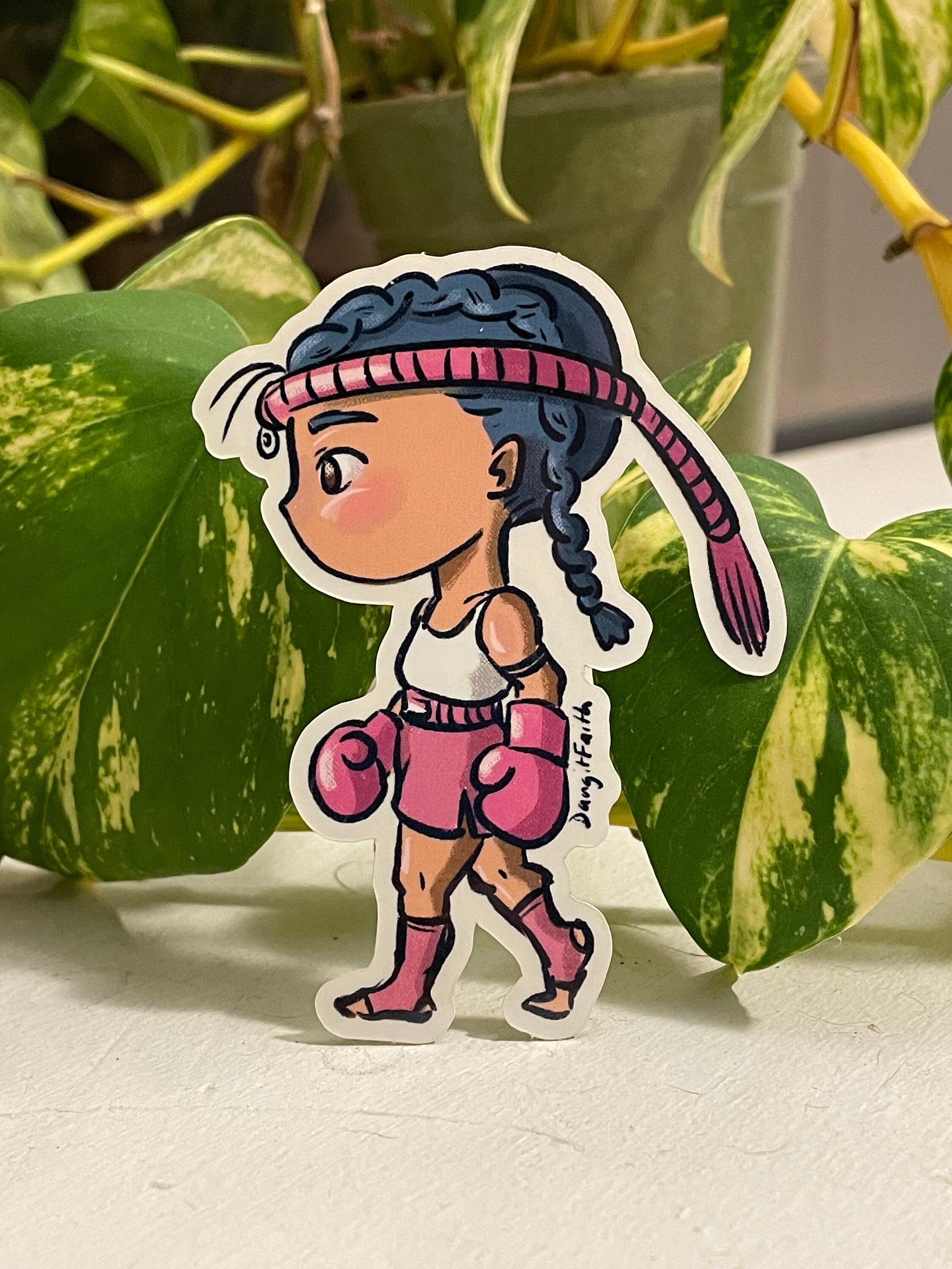 Pink Chibi Walkout Sticker - Etsy