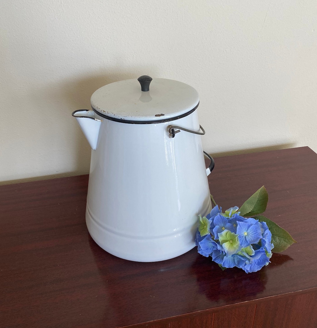 Very Large Vintage Farmhouse / Cowboy Coffee / Tea / Water Kettle ...