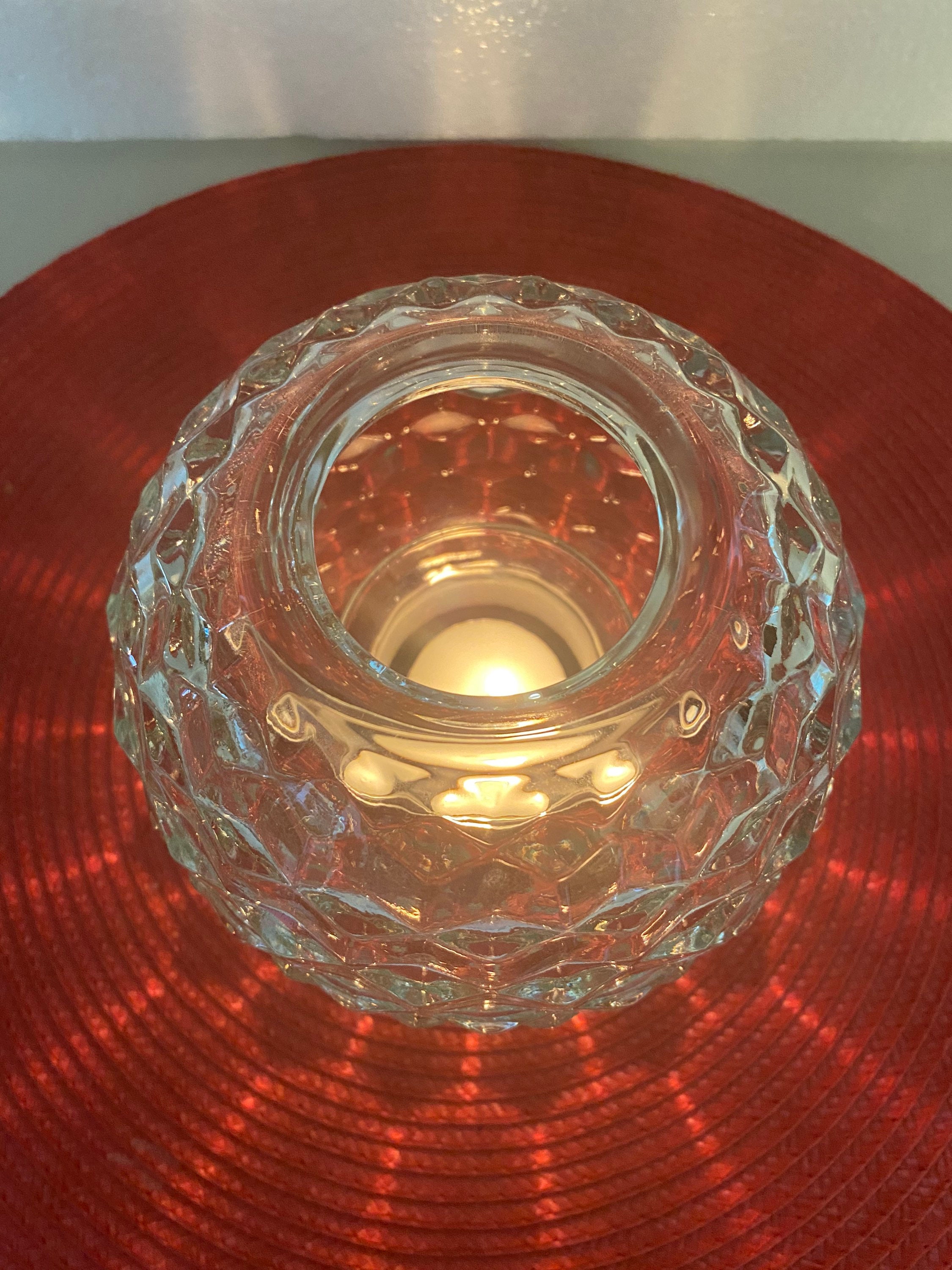 Vintage Cube Glass Pattern Round Ball Fairy Light Candle - Etsy