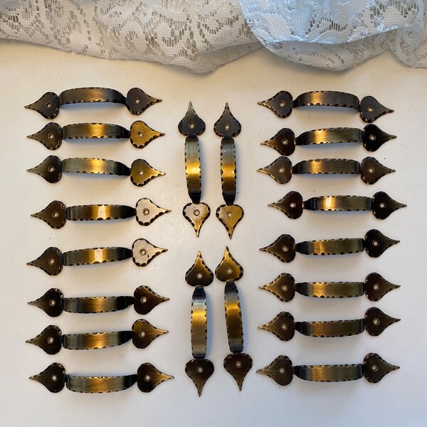 Antique Brass Cabinet Hardware - Etsy