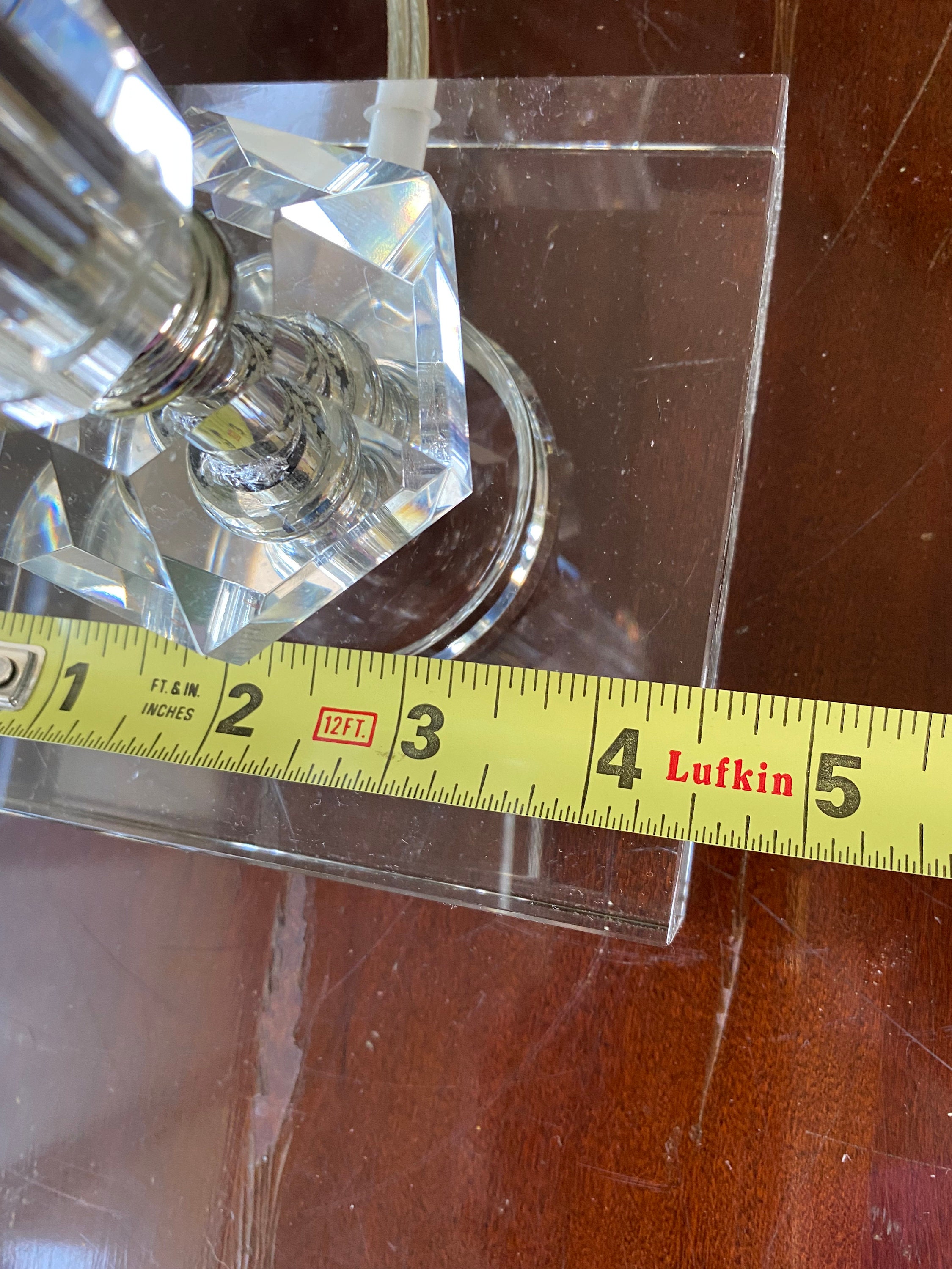 Beautiful Stacked Glass Art Deco Styled Accent Lamp / Lucite - Etsy