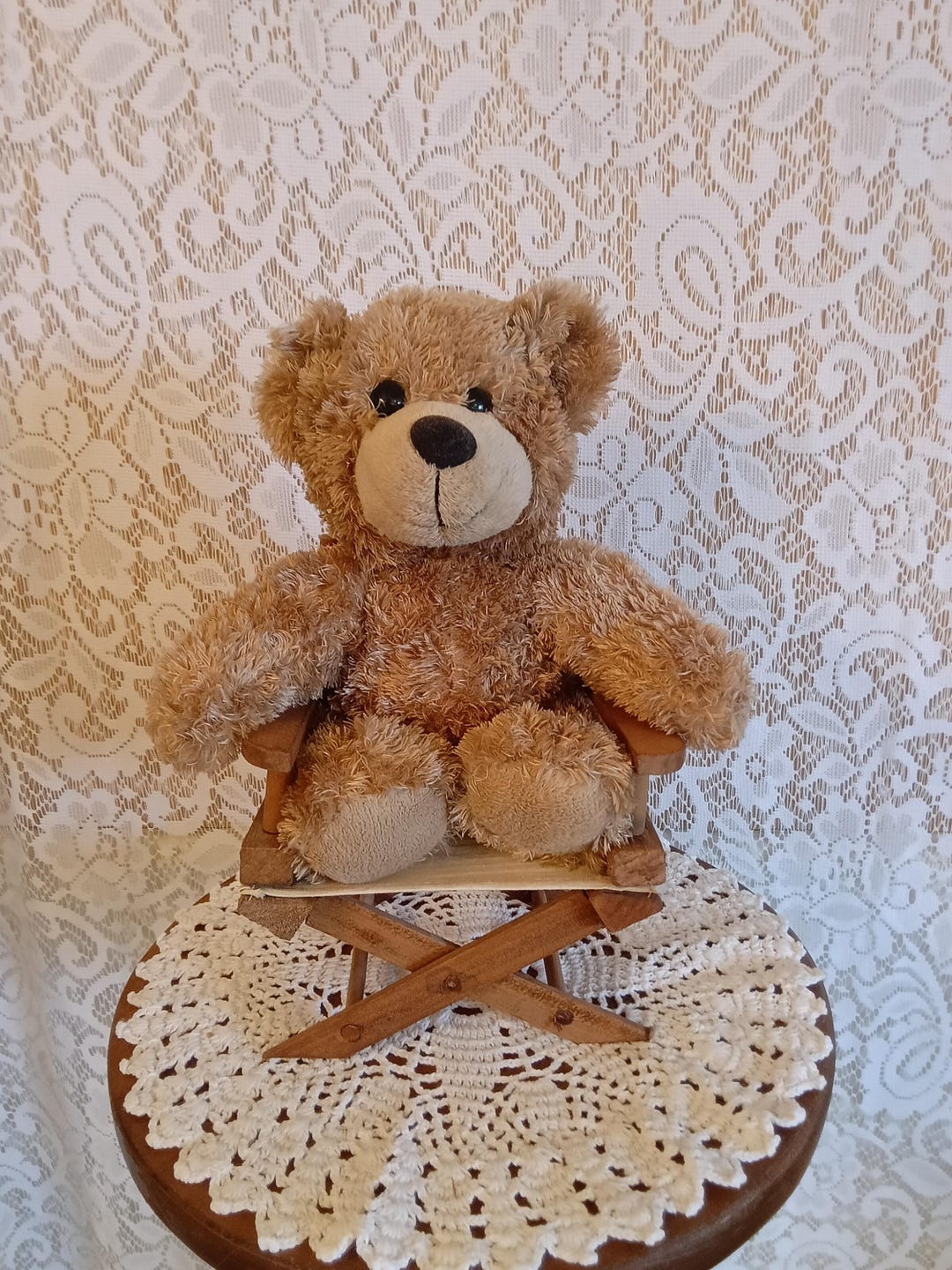 Adorable Stuffed Teddy Bear With Director Chair- My Town Kids - Etsy