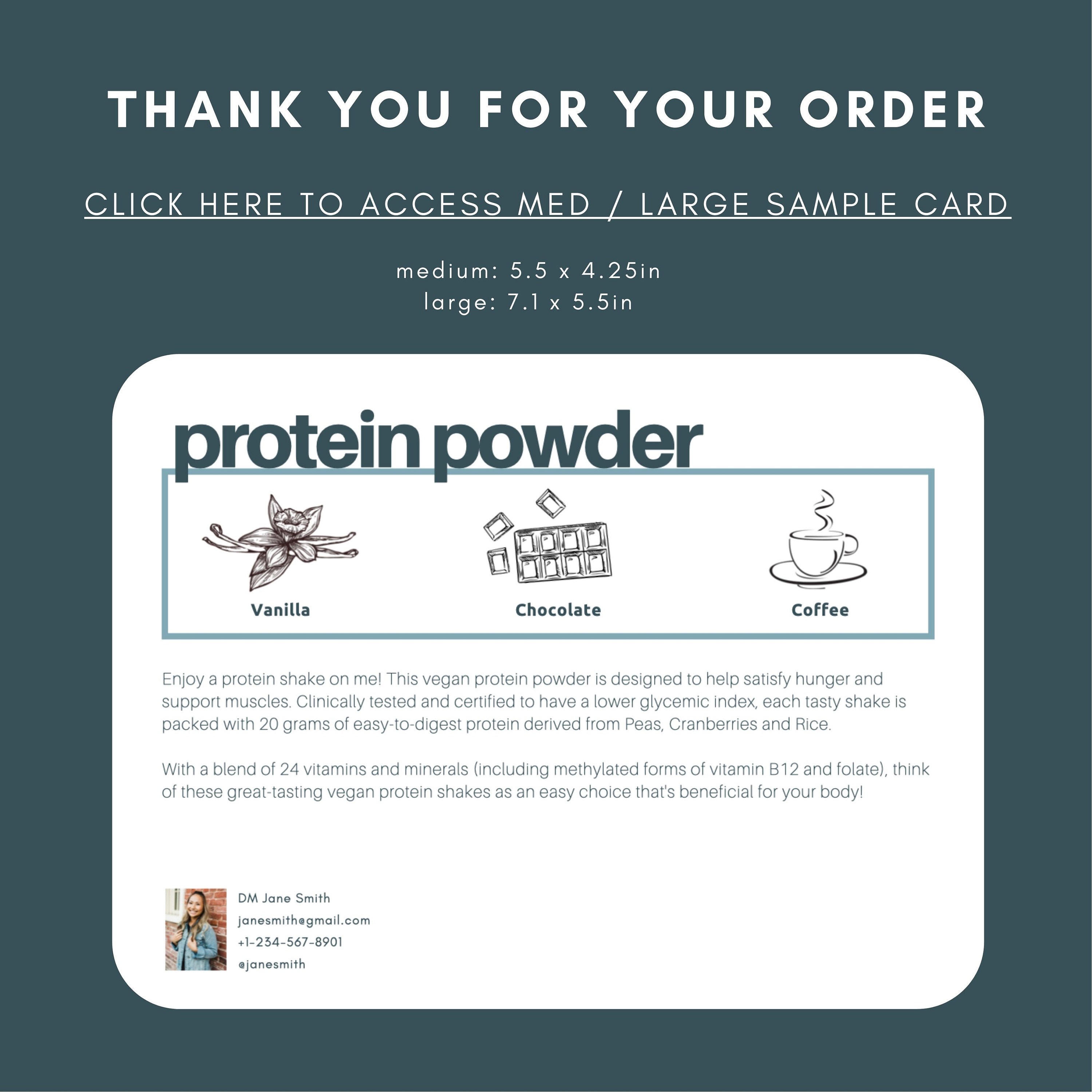 Bonbabe Sample Card // Protein Powder Sample Cards // Protein - Etsy