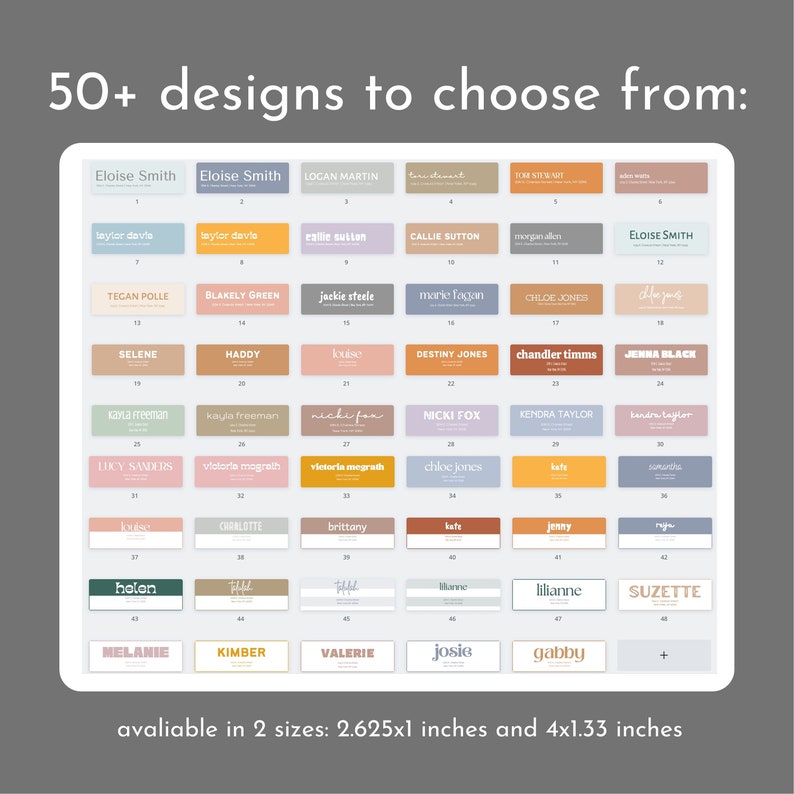 50+ Custom Return Address Labels // Address Sticker // Small Business ...