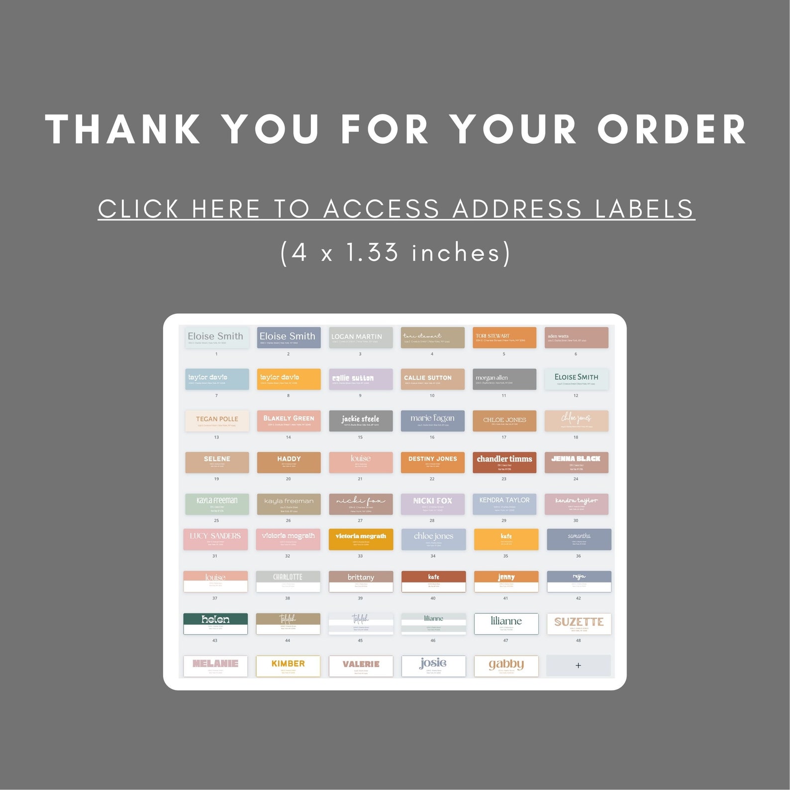 50+ Custom Return Address Labels // Address Sticker // Small Business ...