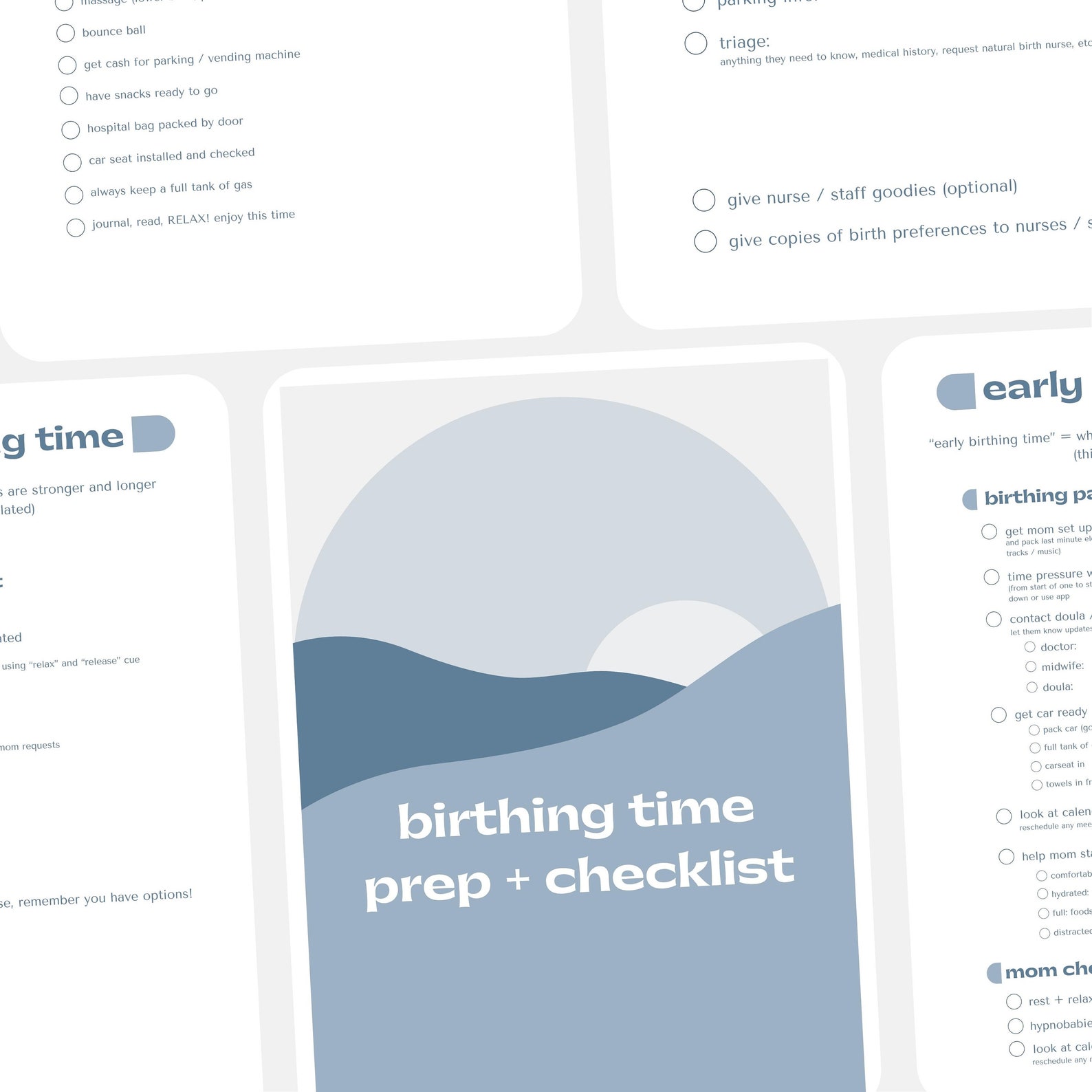 Ultimate Birth Bundle // Visual Birth Plan // Birth - Etsy