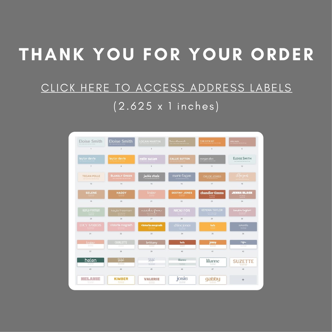 50 Custom Return Address Labels // Address Sticker // Small Business ...