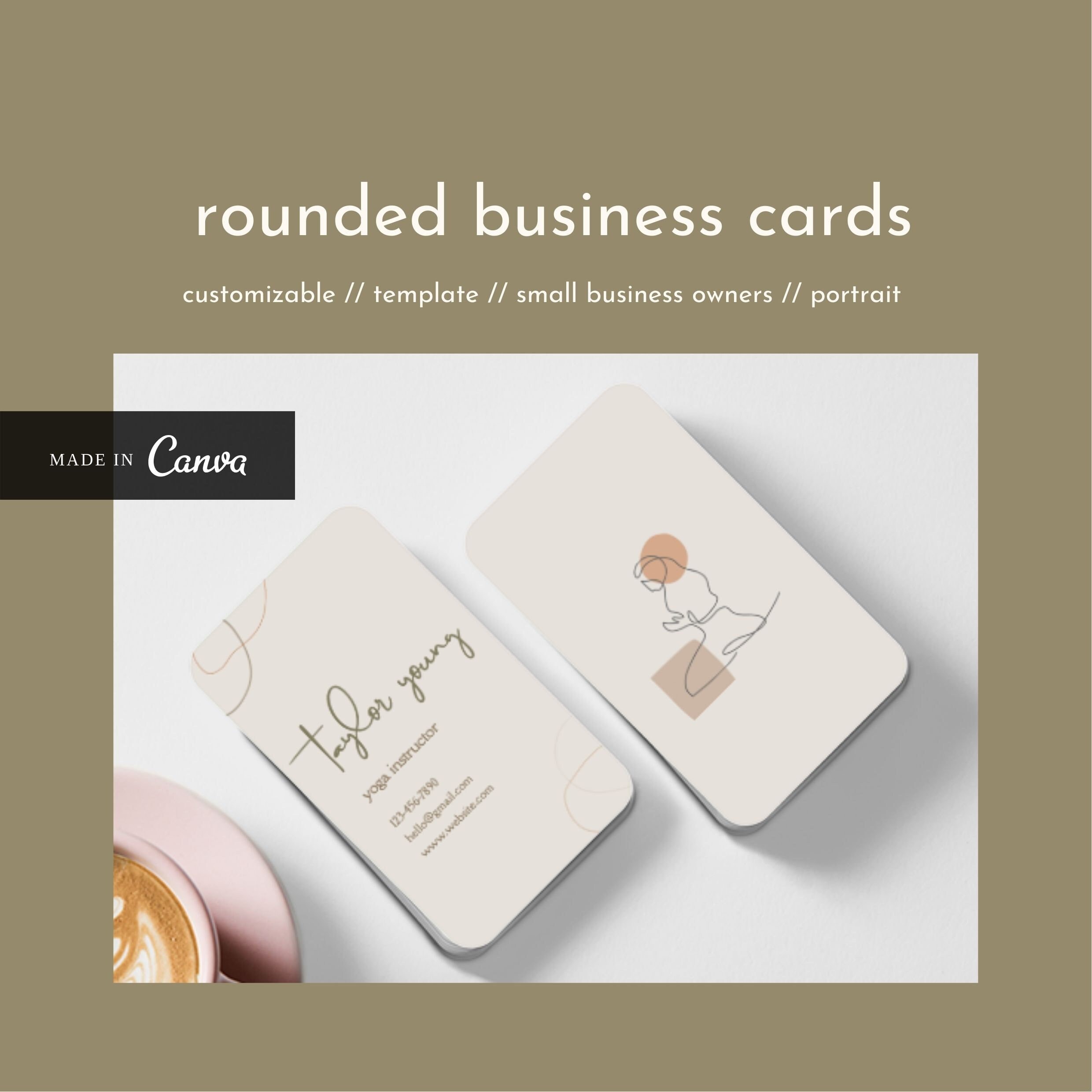 Rounded Business Card Template