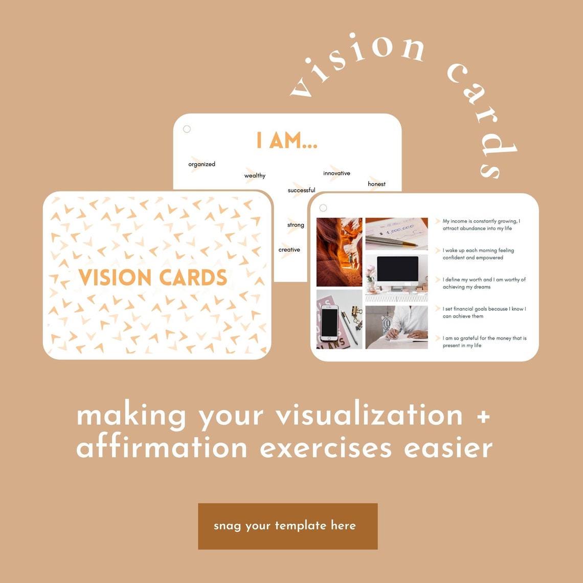 Vision Cards // Affirmations // Vision Board // Instant Download ...