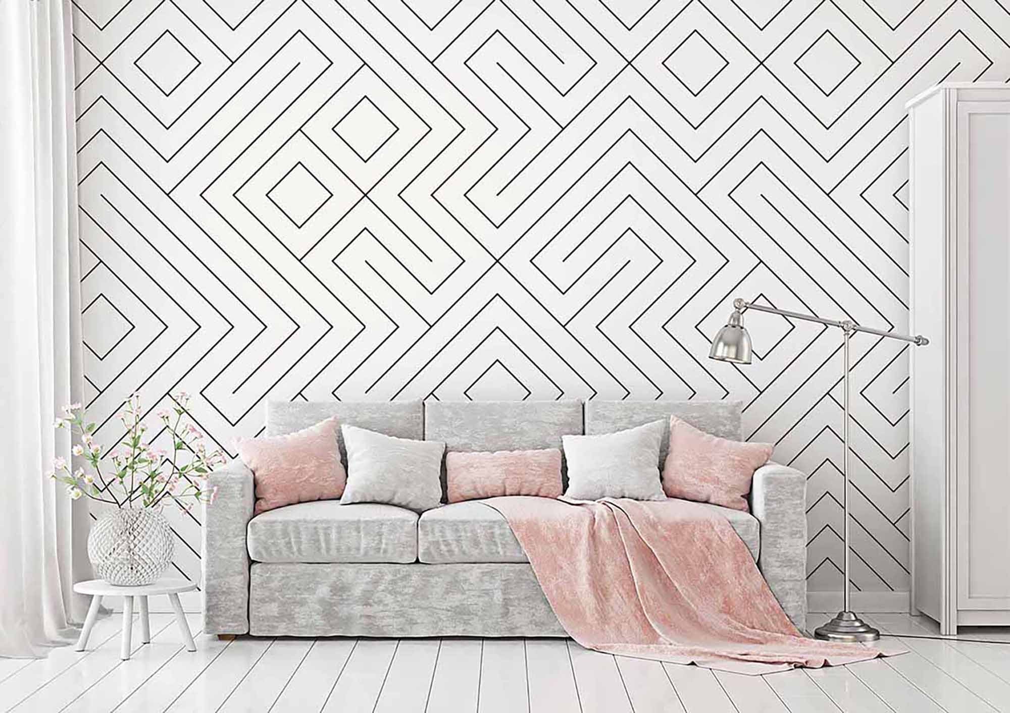 Unique Eccentric Maze Wallpaper Peel & Stick - Etsy