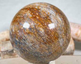 Plume Sagenite Agate Sphere - Etsy